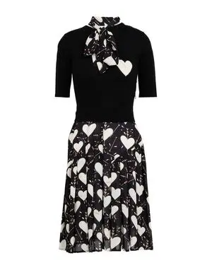 Elisabetta Franchi Wool Viscose Midi Dress