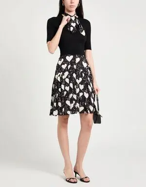 Elisabetta Franchi Wool Viscose Midi Dress