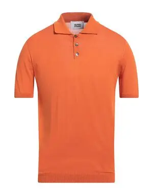 Alpha Studio Cotton Polo Shirt - Orange