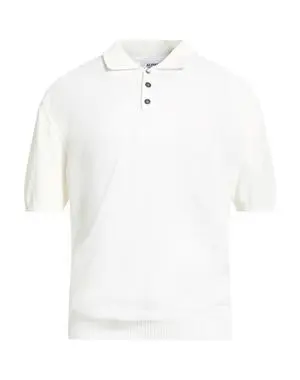 Alpha Studio Cotton Polo Shirt - White