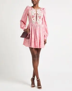 Elisabetta Franchi Flared Floral-print Mini Dress