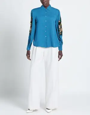CONNOR & BLAKE Satin Shirt With Appliqués