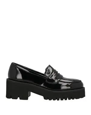 PREGUNTA Patent Leather Loafers With Block Heel