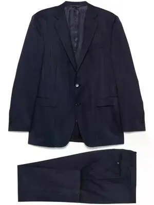 Canali Checked Suit - Blue