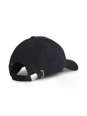 BOSS Logo-appliqué Cap - Blue