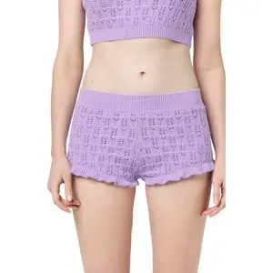 FLORENCE BY MILLS Pointelle Knit Shorts - Millie Lavender