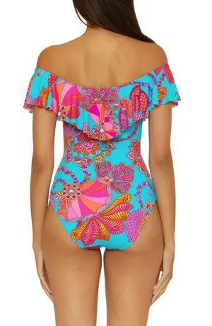 Trina Turk Meilani Off-the-shoulder One-piece Swimsuit