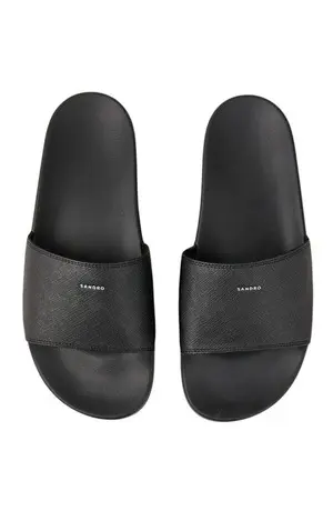 Sandro Sandals With Saffiano-effect Reconstituted Leather