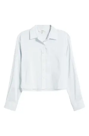 FRAME Stripe Cotton & Silk Button-up Shirt