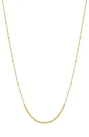 Bony Levy 14k Gold Beaded Frontal Necklace - 14k Yellow Gold