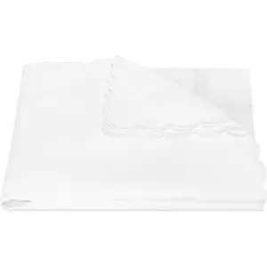 MATOUK Classic Chain Scallop Duvet Cover White