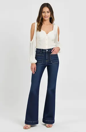 MODENAIRE High-rise Flare Jeans