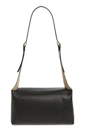 REE PROJECTS Florencia Soft Leather Shoulder Bag - Black