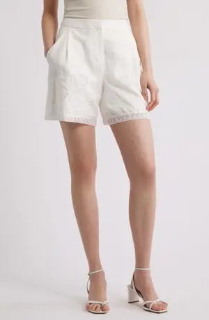 Kobi Halperin Embroidered High-waist Shorts
