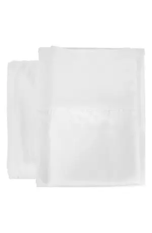 POM POM AT HOME Cotton Sateen Sheet Set - White