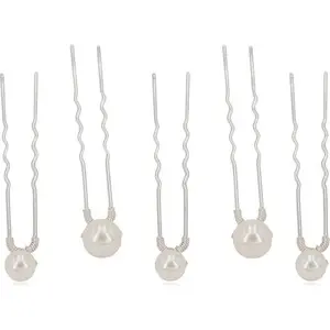 Brides & Hairpins Iva Set Of 5 Bobby Pins - Silver