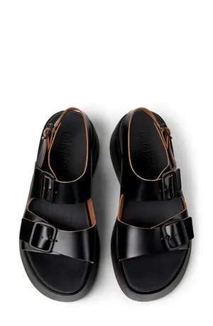 Camper Tasha Platform Sandal - Black