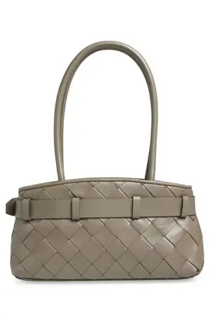Sam Edelman Cleo Woven Leather Shoulder Bag - Taupe