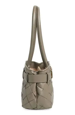 Sam Edelman Cleo Woven Leather Shoulder Bag - Taupe