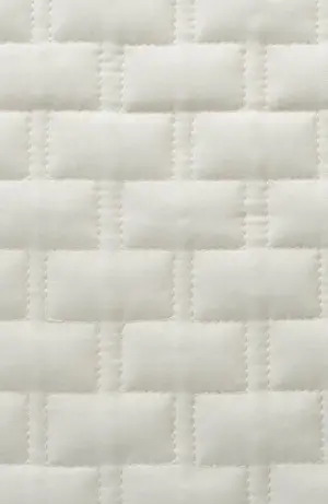 BEDVOYAGE Luxury 100% Viscose Cooling Quilted Brick Coverlet - Ivory