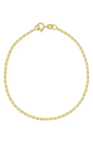 Bony Levy 14k Gold Flat Link Chain Bracelet - 14k Yellow Gold