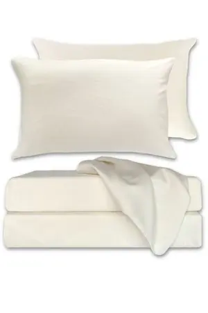 BEDVOYAGE Luxury 100% Viscose Cooling Bed Sheet Set - Ivory