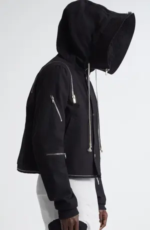 Rick Owens Headon Crop Parka