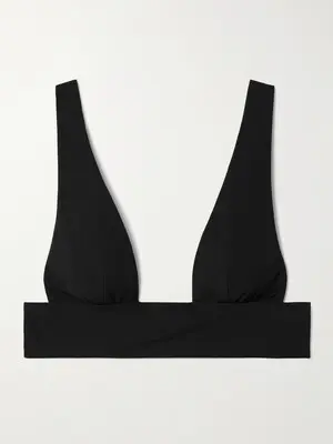 Kiki De Montparnasse Echauffe Embellished Bikini Top - Black