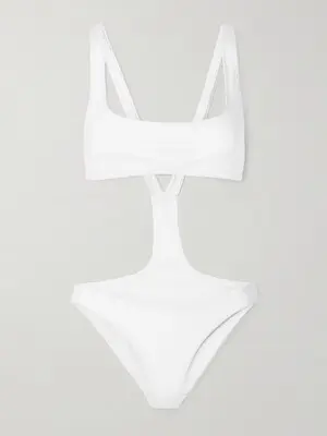 Kiki De Montparnasse La Sirene Cutout Swimsuit - White