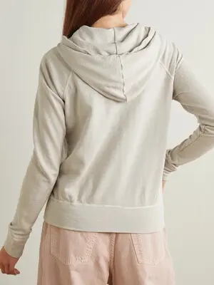 JAMES PERSE Vintage French Cotton-terry Hoodie - Neutrals