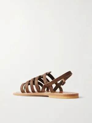K.JACQUES Homere Leather Sandals - Brown