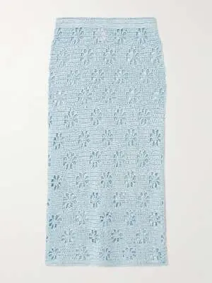 Calle Del Mar Crocheted Midi Skirt