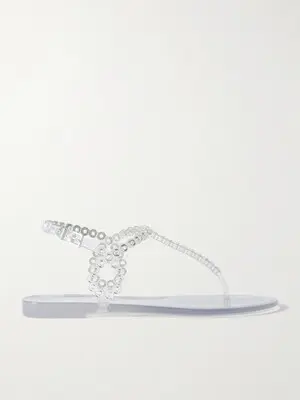 Women's Clear Studded Sandals