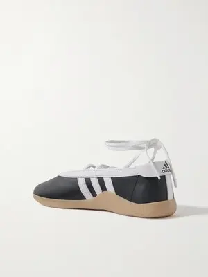 ADIDAS ORIGINALS Taekwondo Mei Ballet Leather Sneakers - Black