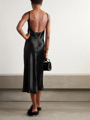Balenciaga Satin Midi Dress