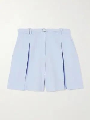 Another Tomorrow Pleated Shorts For Women