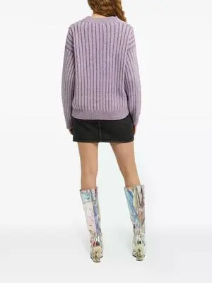 Gcds Intarsia-knit Logo Cardigan