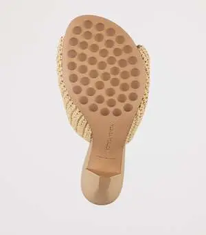 Bottega Veneta Blink Raffia Mules