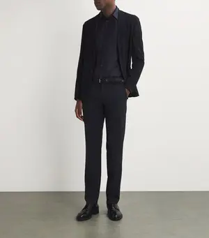 Giorgio Armani Leather Derby Shoes