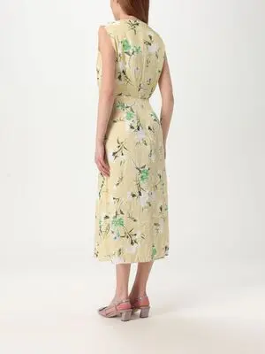 Erdem Printed Midi Dress - Yellow