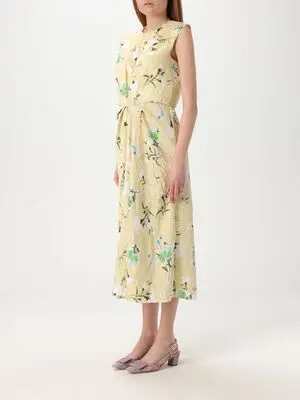Erdem Printed Midi Dress - Yellow
