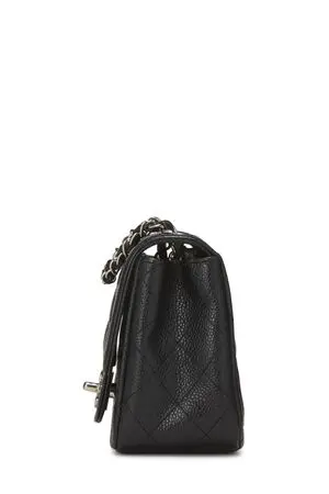 Chanel Quilted Caviar Square Flap - Black