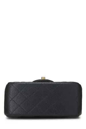 Chanel Quilted Caviar Square Flap - Black
