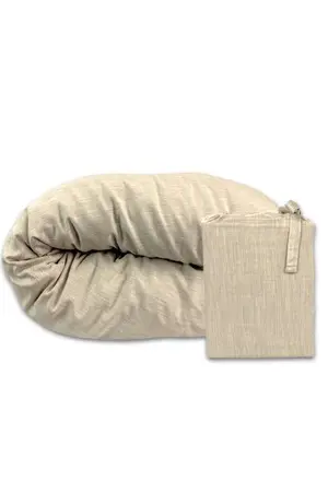 BEDVOYAGE Melange Viscose Cotton Blend Breathable Duvet Cover - Sand