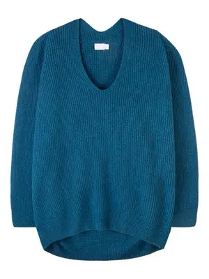 CELTIC & CO. Geelong Cocoon V-neck Sweater