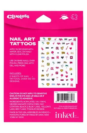 INKED BY DANI Clueless Nail Art Tattoos - Multi
