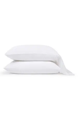 POM POM AT HOME Set Of 2 Cotton Sateen Pillowcases - White