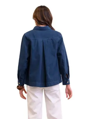 CELTIC & CO. Cotton Twill Pleat Back Jacket