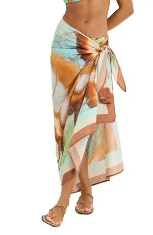 Vitamin A® Samara Cover-up Sarong - Brown Multi