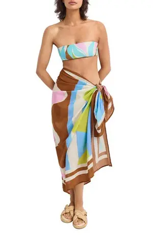 Vitamin A® Samara Cover-up Sarong - Cake